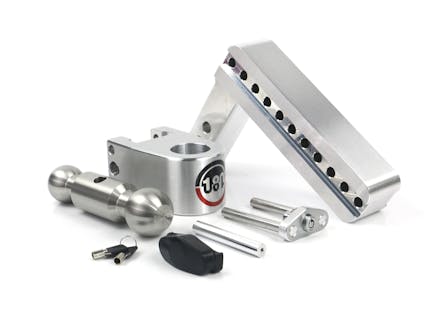 Weigh Safe LTB8-2 180 Hitch 8" Drop Hitch w/ 2" Shank (10K/12.5K GTWR)