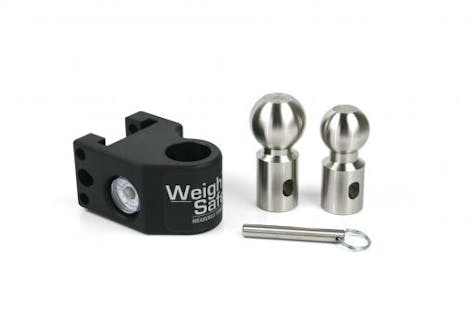 Weigh Safe SWS09 Steel Slider- 2,200 Scale w/ 2 & 2-5/16 Tow Balls (Pin ...