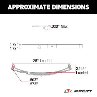 Lippert Components 129745 Lippert Replacement Double-Eye Leaf Spring ...