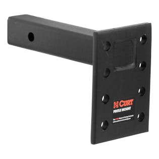 CURT 48325 Adjustable Pintle Mount (2 Shank, 15,000 lbs., 7 High, 8 Long)