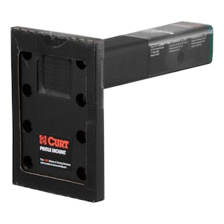 CURT 48325 Adjustable Pintle Mount (2 Shank, 15,000 lbs., 7 High, 8 Long)
