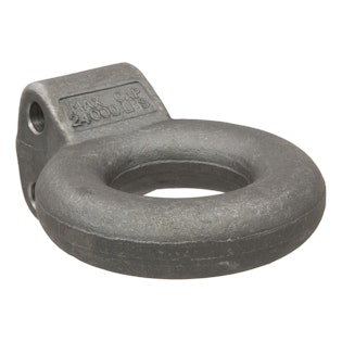 CURT 48660 Channel-Style Lunette Ring (24,000 lbs., 3" I.D., Raw)