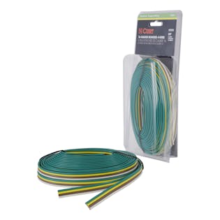 CURT 57001 Bonded 4-Way Trailer Wiring (16 Wire Gauge, 25' Spool)