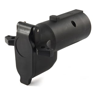 CURT 57726 Adapter with Alarm (7-Way RV Blade to 6-Way Round Trailer ...