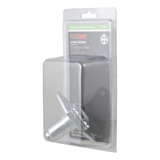 CURT 58071 4-Way Round Connector Socket (Vehicle Side, Packaged)