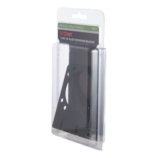 CURT 58291 Connector Mounting Bracket for 7-Way RV Blade (Black, Packaged)