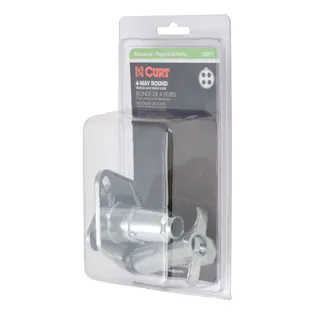CURT 58671 4-Way Round Connector Plug & Socket (Packaged)