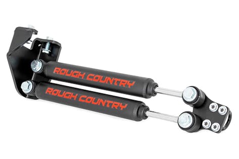 Rough Country 87307 Stacked Dual Steering Stabilizer for 4-6-inch Lifts