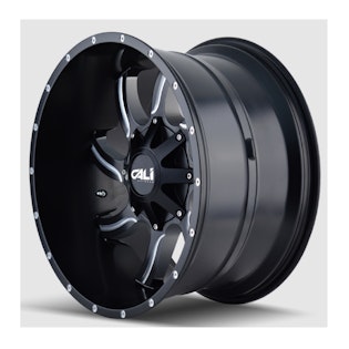 Cali Off-Road 9102-2978M0 Single 20x9 Satin Black/Milled Spokes 8x180 0 ...